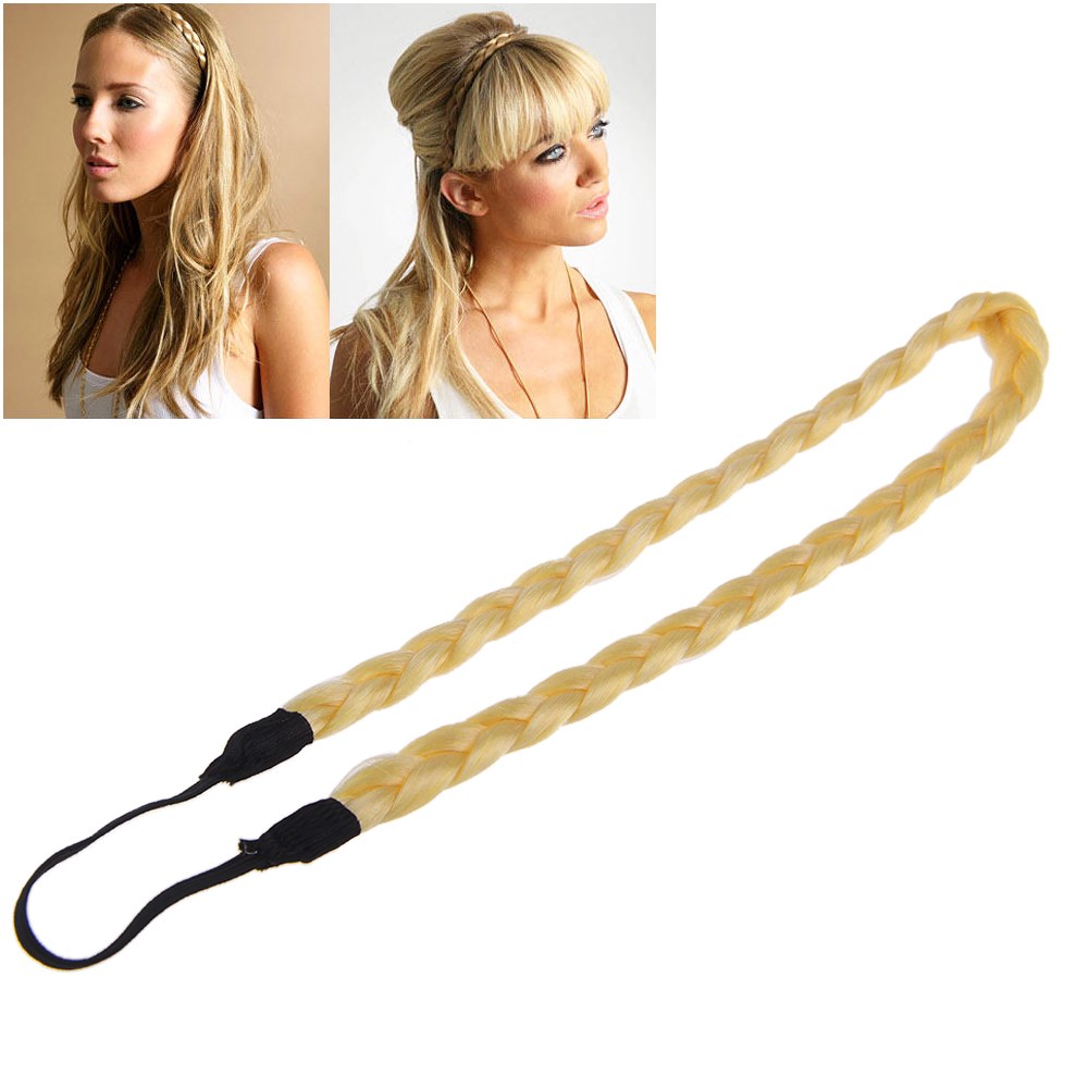 Stylish Girl Women Synthetic Hair Band Plaited Elastic Bohemia Braids