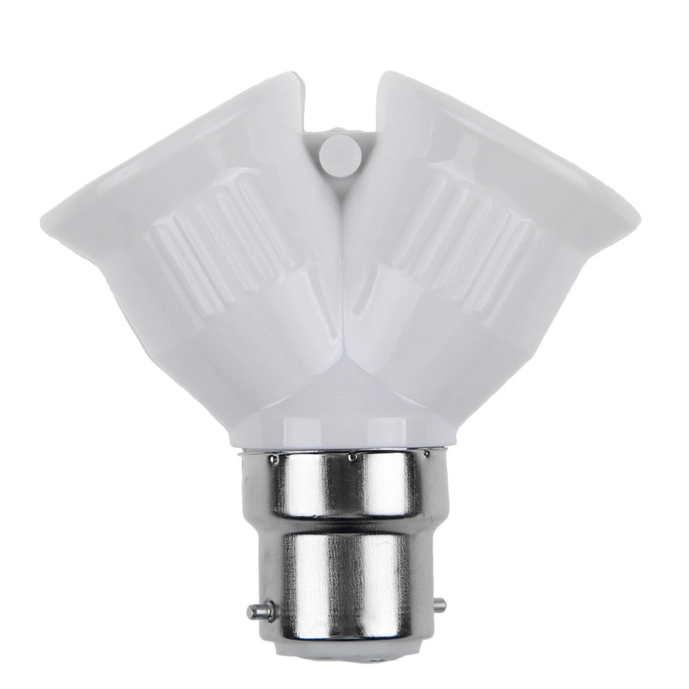 B22 To 2 E27 Bayonet Light Bulb Lamp Converter Adapter Splitter Classic ... B22 To 2 E27 Bayonet Light Bulb Lamp Converter Adapter Splitter Classic ...