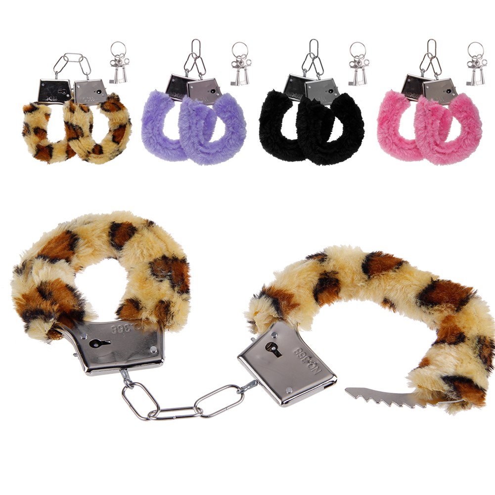 Furry Cuffs Sexy Love Hand Adult Party Handcuffs Fuzzy Fur Adult Sex