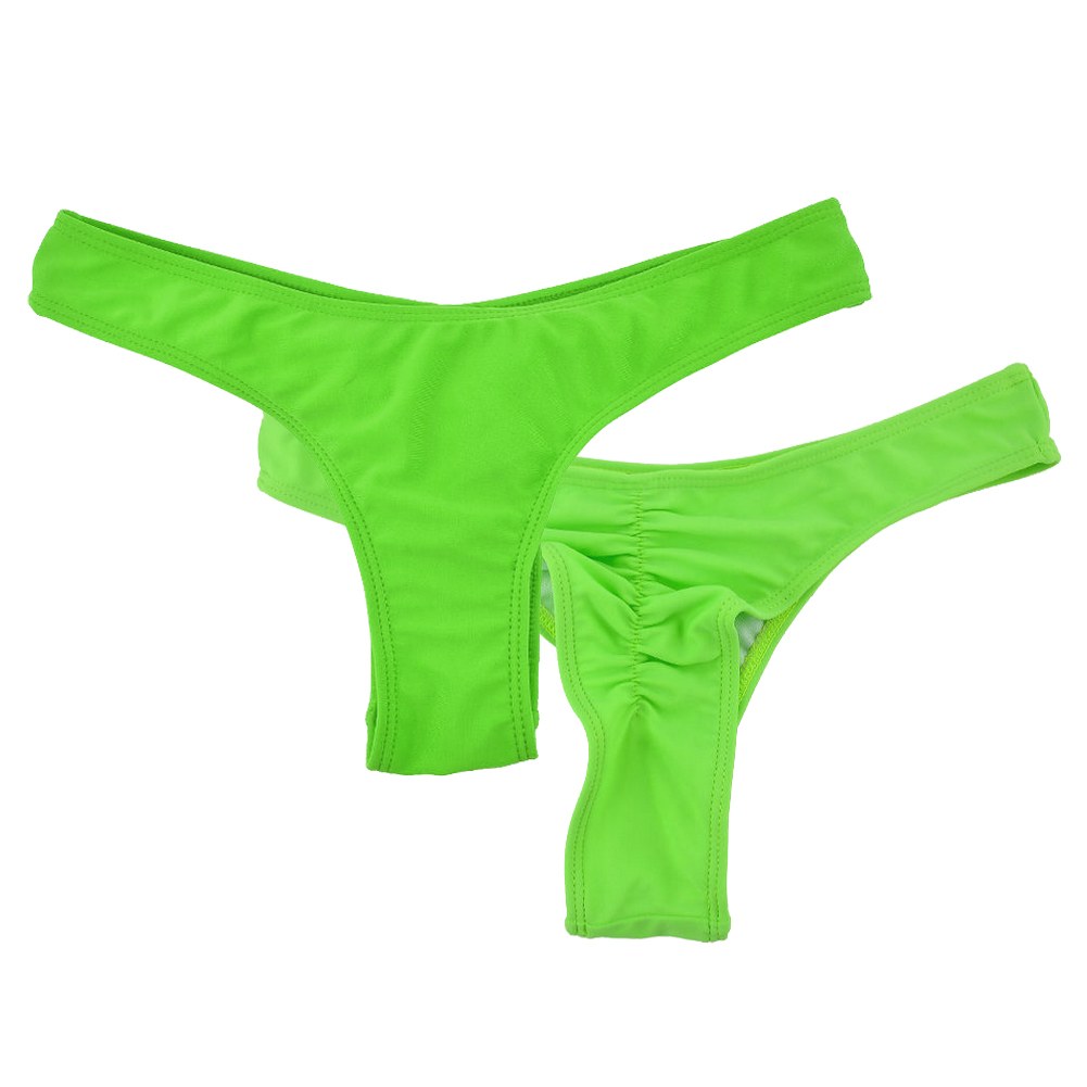 Sexy Women Bikini Brazilian Cheeky Bottom Thong V G String Swimwear
